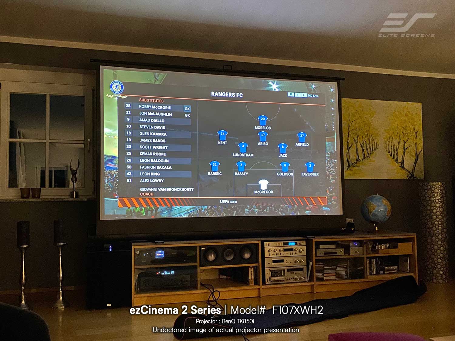 107" ezCinema 2 Portable Free-standing Projection Screen | Home Theate – Shop Elite Screens