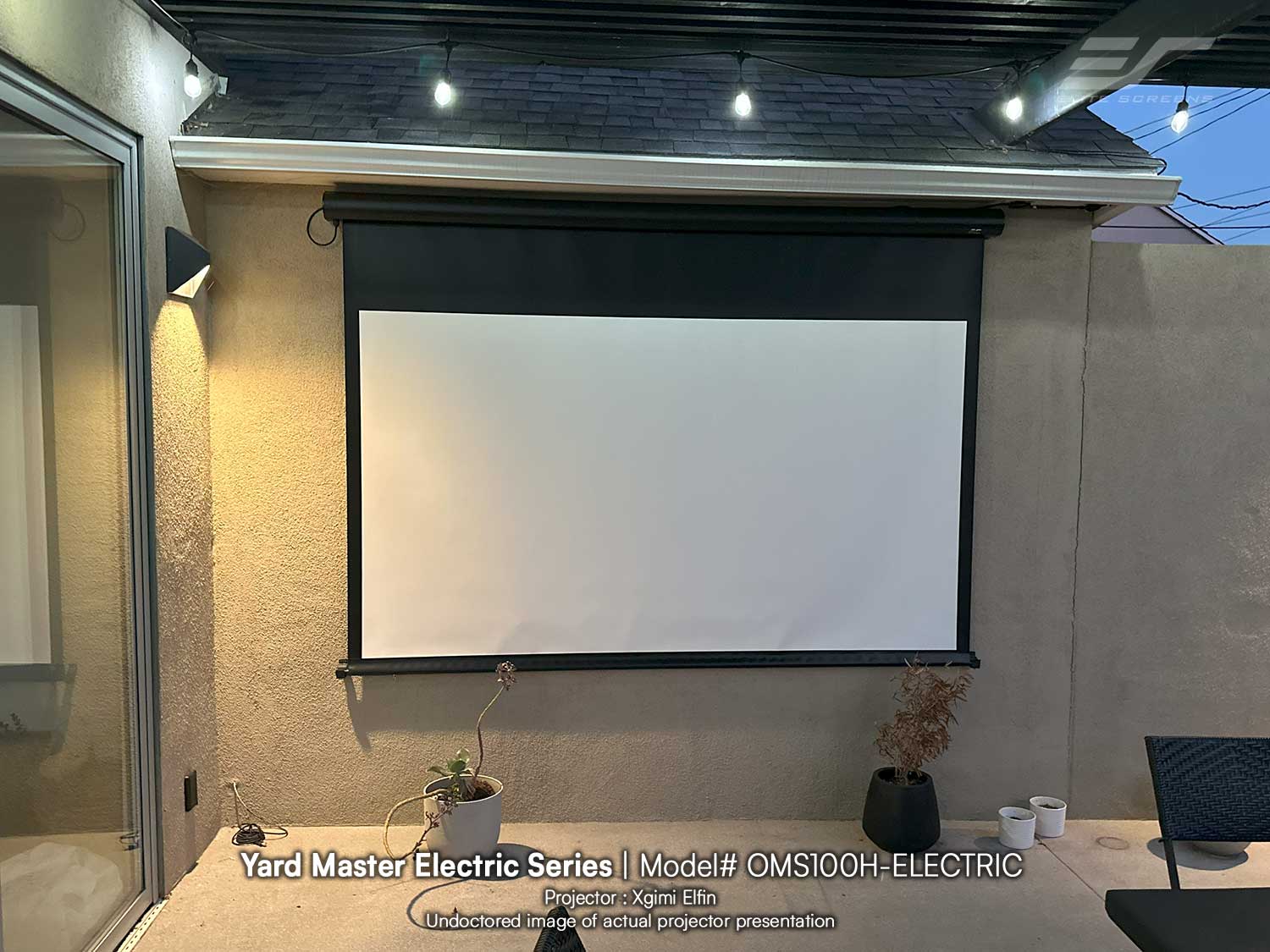 100" Yard Master Electric Outdoor Projector Screen w/Xgimi Elfin – Shop ...