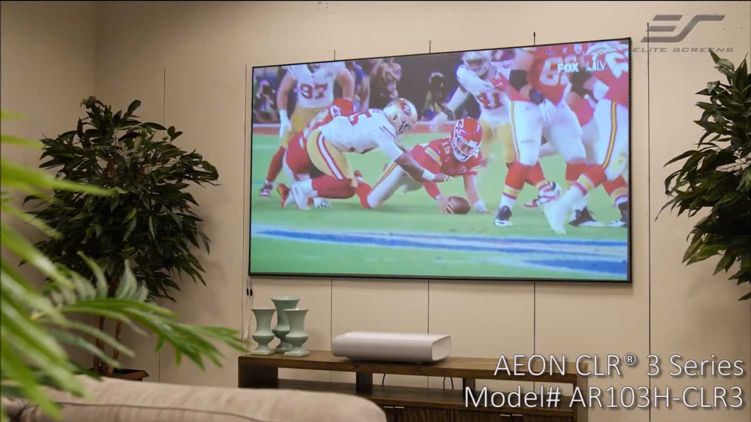 103" Aeon CLR® 3 Ceiling Ambient Light Rejecting Projection Screen | S ...