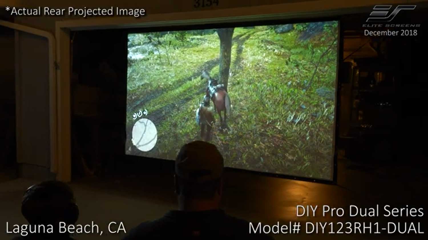 123" DIY Pro WraithVeil Dual Front/Rear Projection Screen | Garage Hom ...