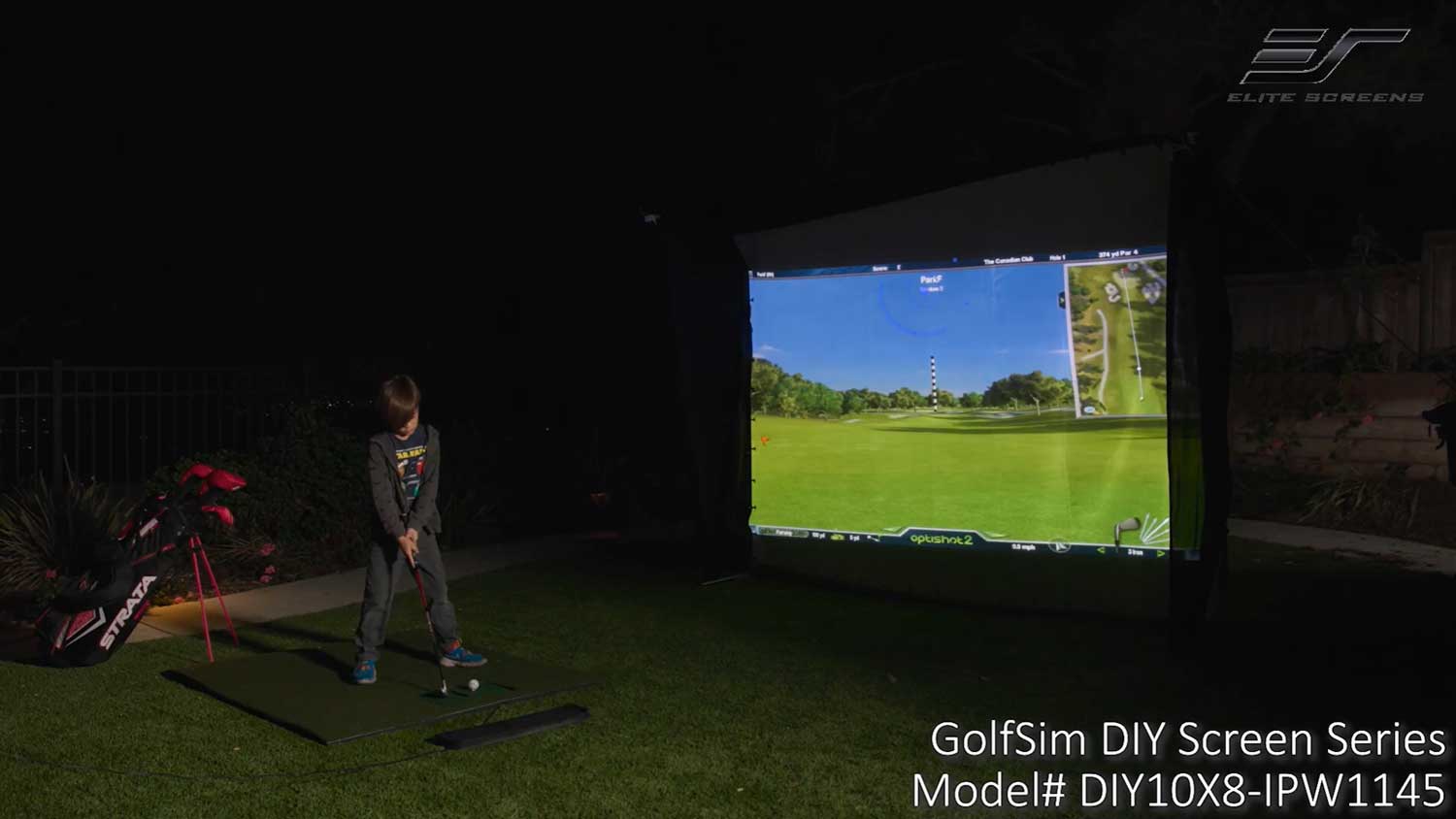 10' x 8' GolfSim DIY Screen Golf Impact Projection Material for DIY Pr ...