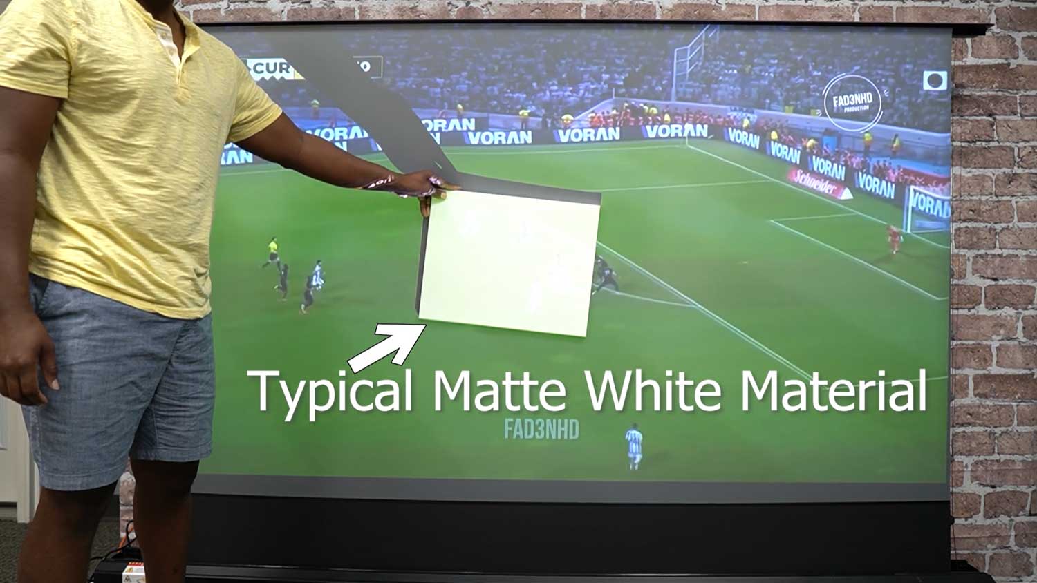 100" Kestrel Tab-Tension 2 CLR® 3 Motorized CLR Floor-Rising Projectio ...