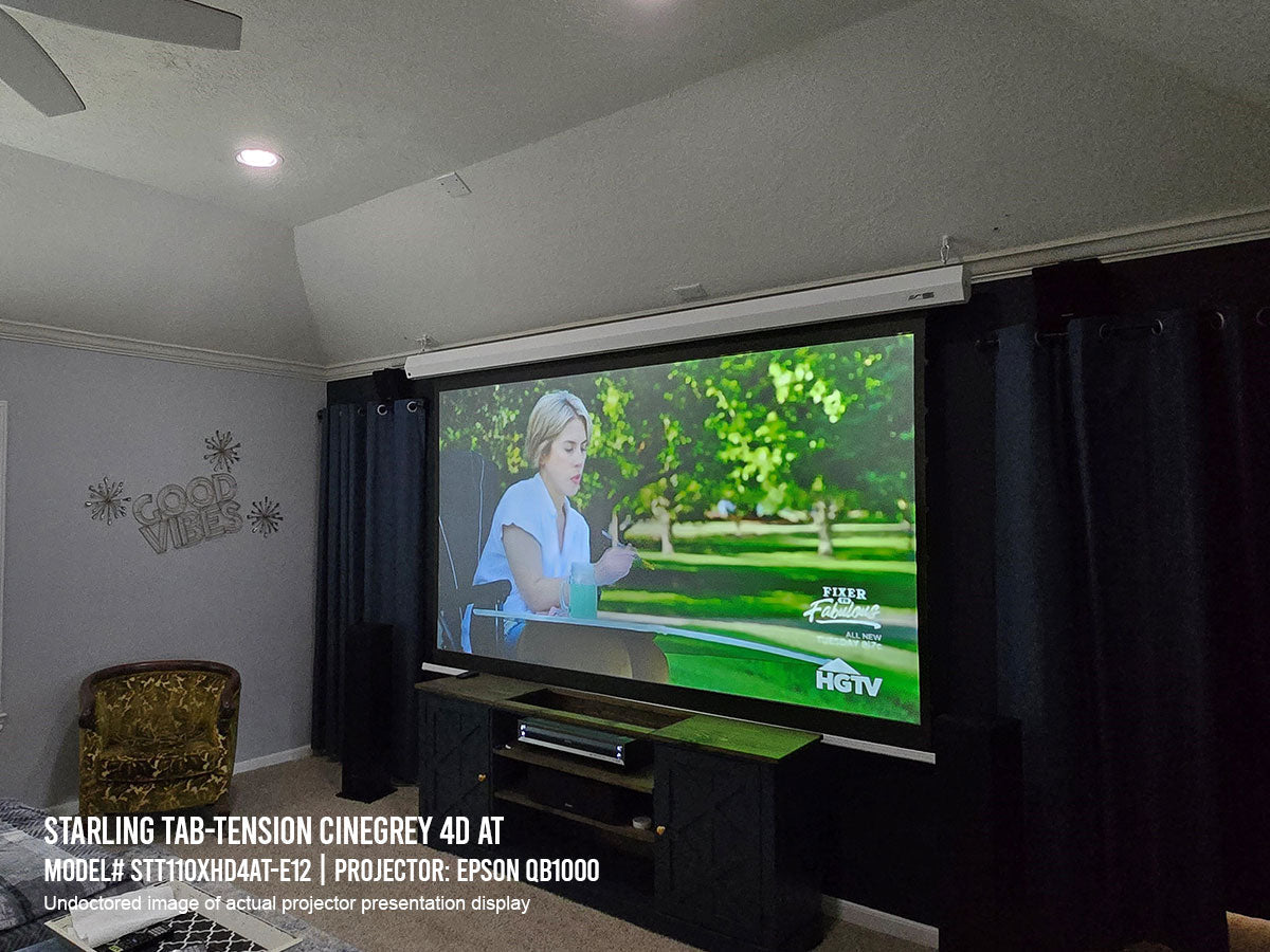 110" Starling Tab-Tension CineGrey 4D AT Electric ALR / CLR® Acoustic ...