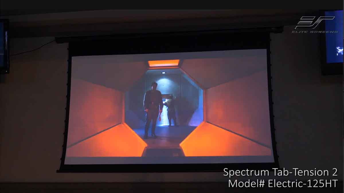 125" Spectrum Tab-Tension 2 Tab-tension Electric Projection Screen at ...