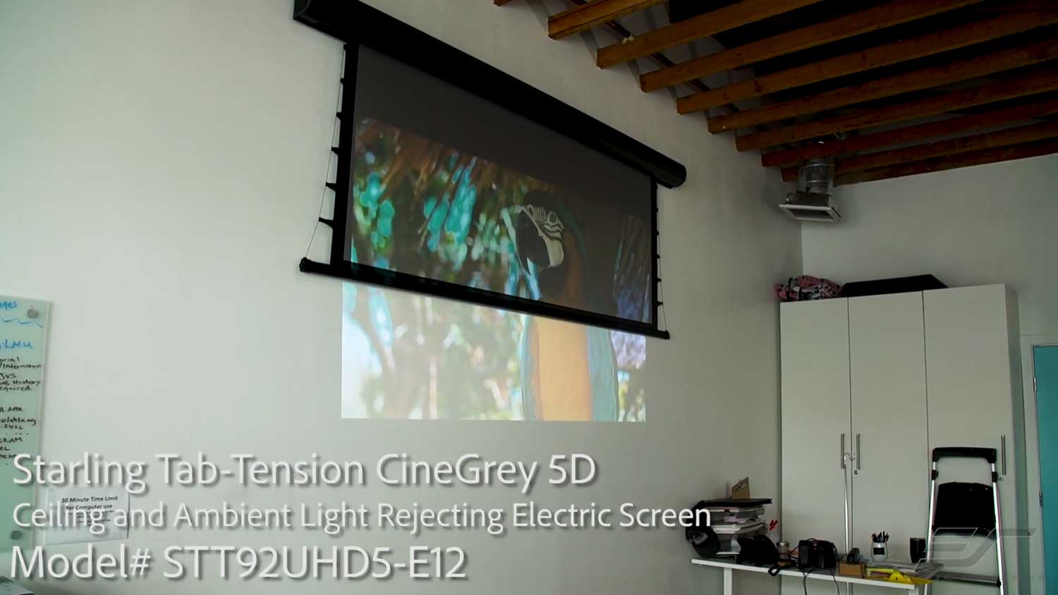 92" Starling Tab-Tension 2 CineGrey 5D Motorized ALR / CLR Projection ...