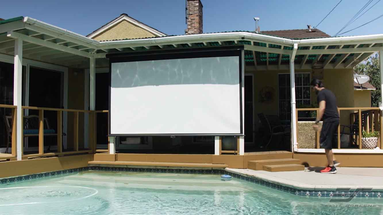 120" Yard Master Manual Outdoor Projection Screen | Poolside – Shop ...