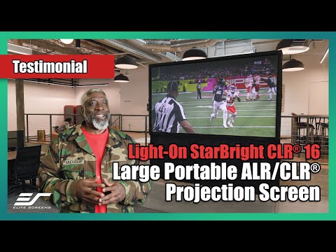 New Video 📽️ Elite Screens Light-On StarBright CLR 16 | Testimonial ...