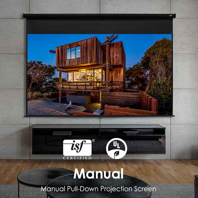 High-Quality Manual Pull Down Projector Screens – Shop Elite Screens
